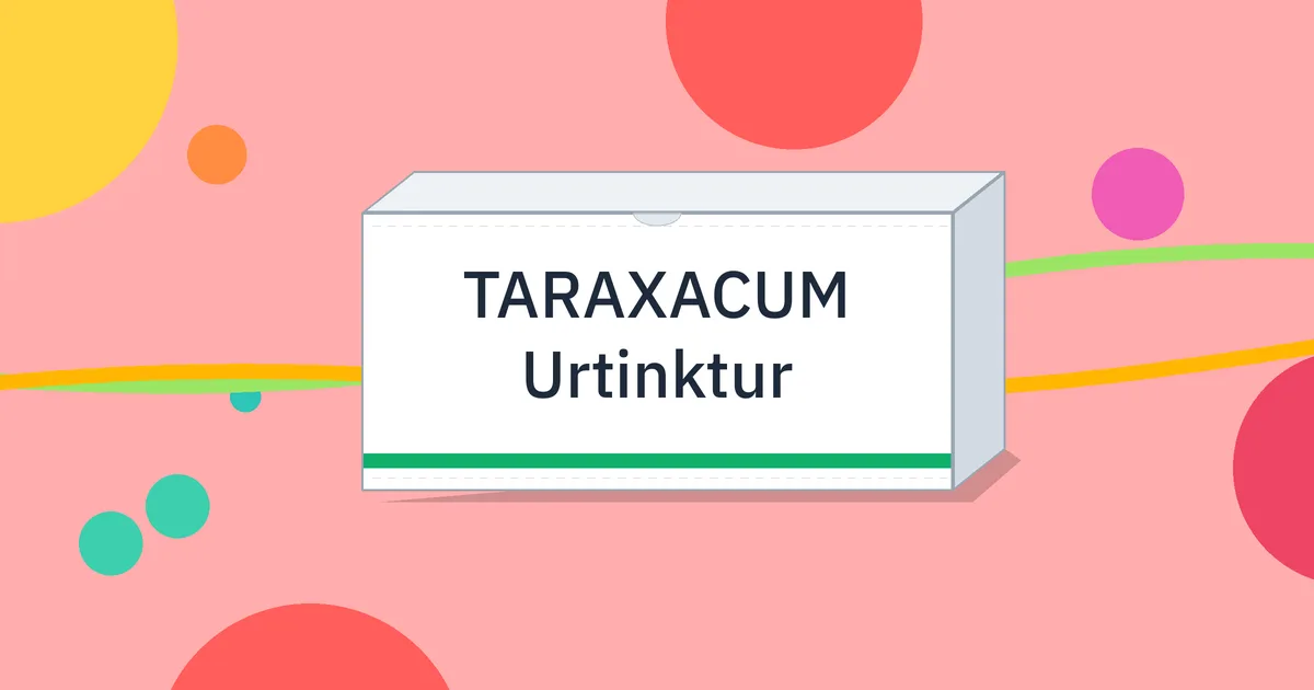 Symbolbild: Packung mit der Aufschrift TARAXACUM Urtinktur (PZN 02120139) – Verfügbarkeit und Bezug in Apotheken in Frankfurt am Main