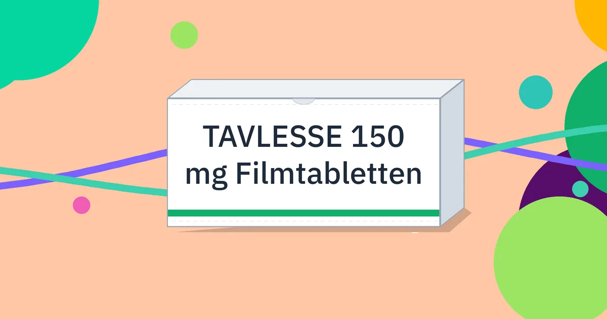 Symbolbild: Packung mit der Aufschrift TAVLESSE 150 mg Filmtabletten (PZN 19782117) – Verfügbarkeit und Bezug in Apotheken in Frankfurt am Main