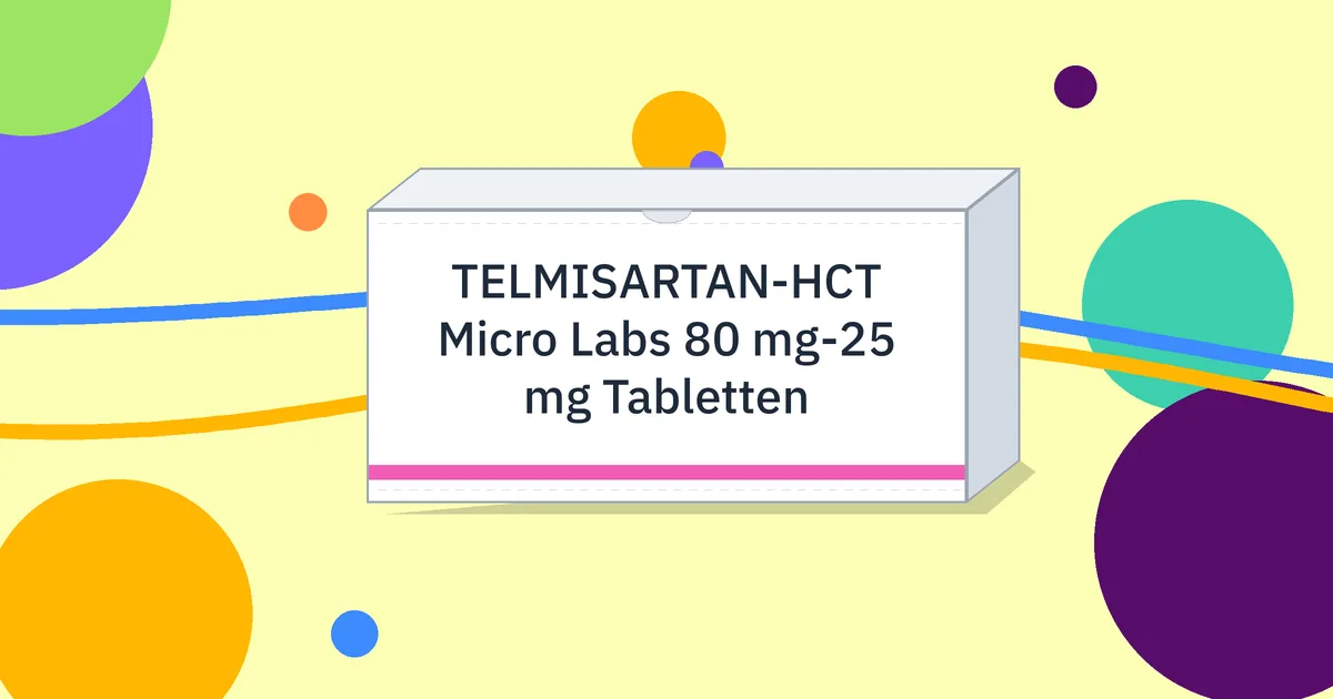 Symbolbild: Packung mit der Aufschrift TELMISARTAN-HCT Micro Labs 80 mg-25 mg Tabletten (PZN 13749099) – Verfügbarkeit und Bezug in Apotheken in Frankfurt am Main