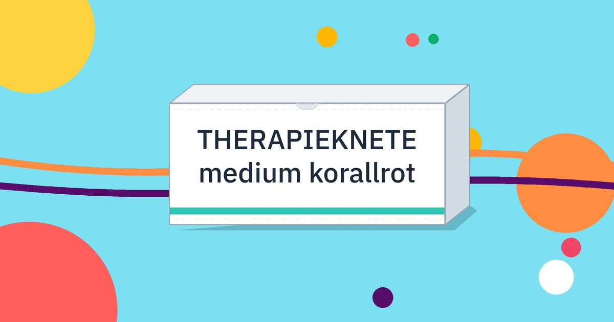 Symbolbild: Packung mit der Aufschrift THERAPIEKNETE medium korallrot (PZN 04006413) – Verfügbarkeit und Bezug in Apotheken in Frankfurt am Main