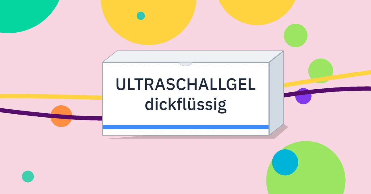 Symbolbild: Packung mit der Aufschrift ULTRASCHALLGEL dickflüssig (PZN 19200003) – Verfügbarkeit und Bezug in Apotheken in Frankfurt am Main