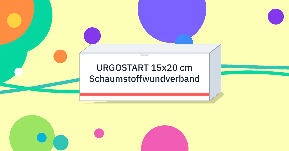 Symbolbild: Packung mit der Aufschrift URGOSTART 15x20 cm Schaumstoffwundverband (PZN 18730578) – Verfügbarkeit und Bezug in Apotheken in Frankfurt am Main