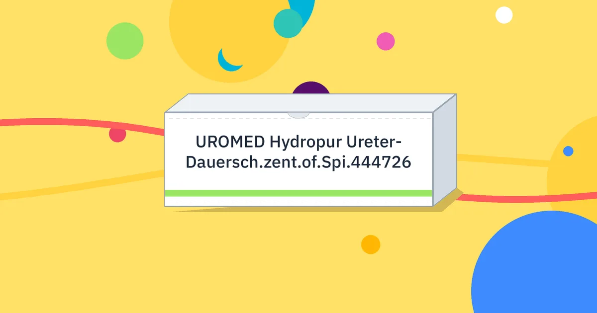 Symbolbild: Packung mit der Aufschrift UROMED Hydropur Ureter-Dauersch.zent.of.Spi.444726 (PZN 11371314) – Verfügbarkeit und Bezug in Apotheken in Frankfurt am Main