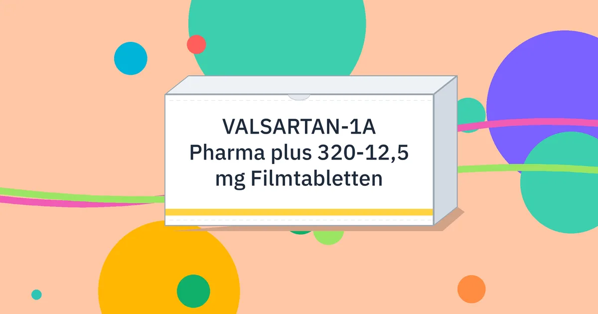 Symbolbild: Packung mit der Aufschrift VALSARTAN-1A Pharma plus 320-12,5 mg Filmtabletten (PZN 07581098) – Verfügbarkeit und Bezug in Apotheken in Frankfurt am Main