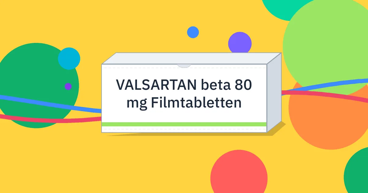 Symbolbild: Packung mit der Aufschrift VALSARTAN beta 80 mg Filmtabletten (PZN 17454099) – Verfügbarkeit und Bezug in Apotheken in Frankfurt am Main