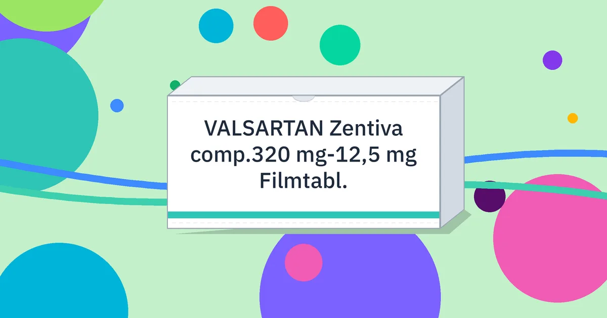 Symbolbild: Packung mit der Aufschrift VALSARTAN Zentiva comp.320 mg-12,5 mg Filmtabl. (PZN 09123690) – Verfügbarkeit und Bezug in Apotheken in Frankfurt am Main