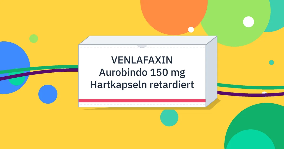 Symbolbild: Packung mit der Aufschrift VENLAFAXIN Aurobindo 150 mg Hartkapseln retardiert (PZN 11528230) – Verfügbarkeit und Bezug in Apotheken in Frankfurt am Main