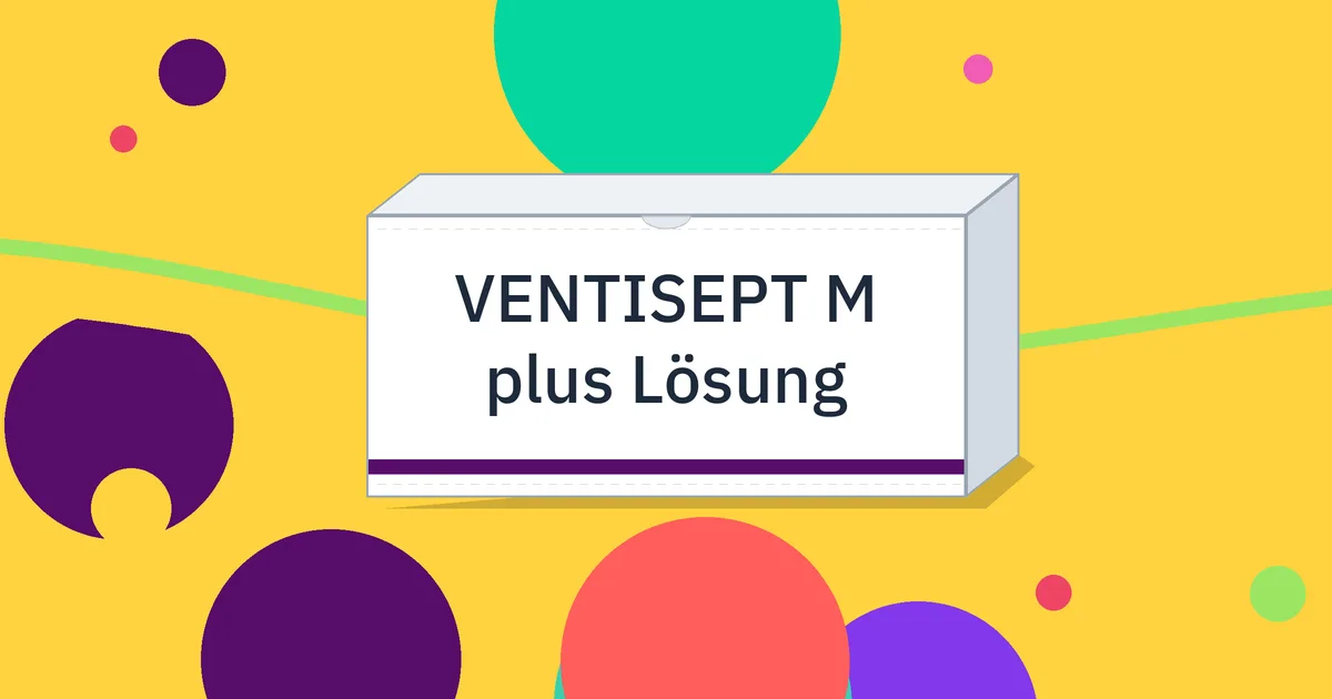 Symbolbild: Packung mit der Aufschrift VENTISEPT M plus Lösung (PZN 09424730) – Verfügbarkeit und Bezug in Apotheken in Frankfurt am Main