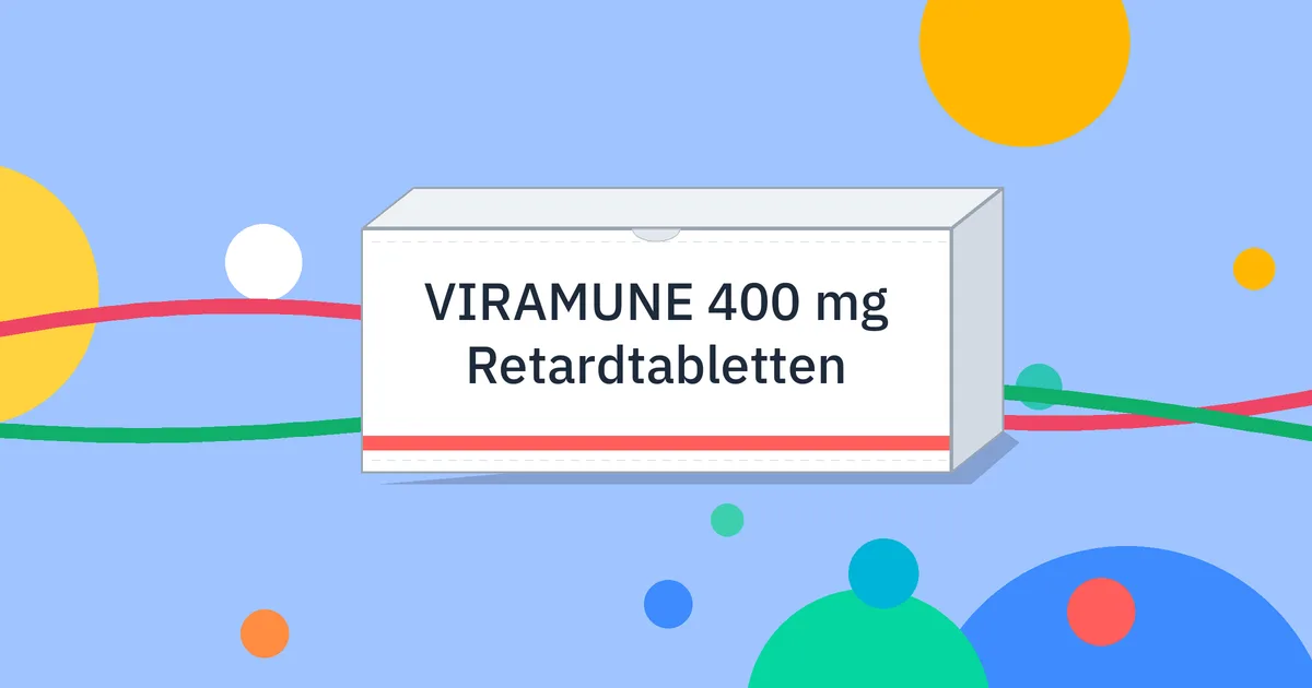 Symbolbild: Packung mit der Aufschrift VIRAMUNE 400 mg Retardtabletten (PZN 11096569) – Verfügbarkeit und Bezug in Apotheken in Frankfurt am Main