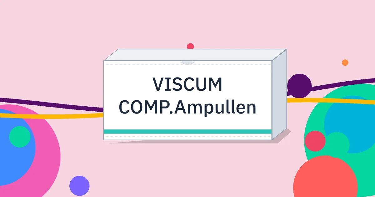 Symbolbild: Packung mit der Aufschrift VISCUM COMP.Ampullen (PZN 01752392) – Verfügbarkeit und Bezug in Apotheken in Frankfurt am Main