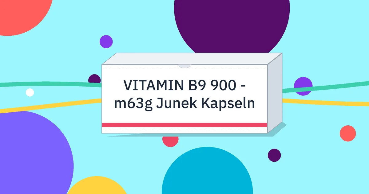 Symbolbild: Packung mit der Aufschrift VITAMIN B9 900 -m63g Junek Kapseln (PZN 04367039) – Verfügbarkeit und Bezug in Apotheken in Frankfurt am Main