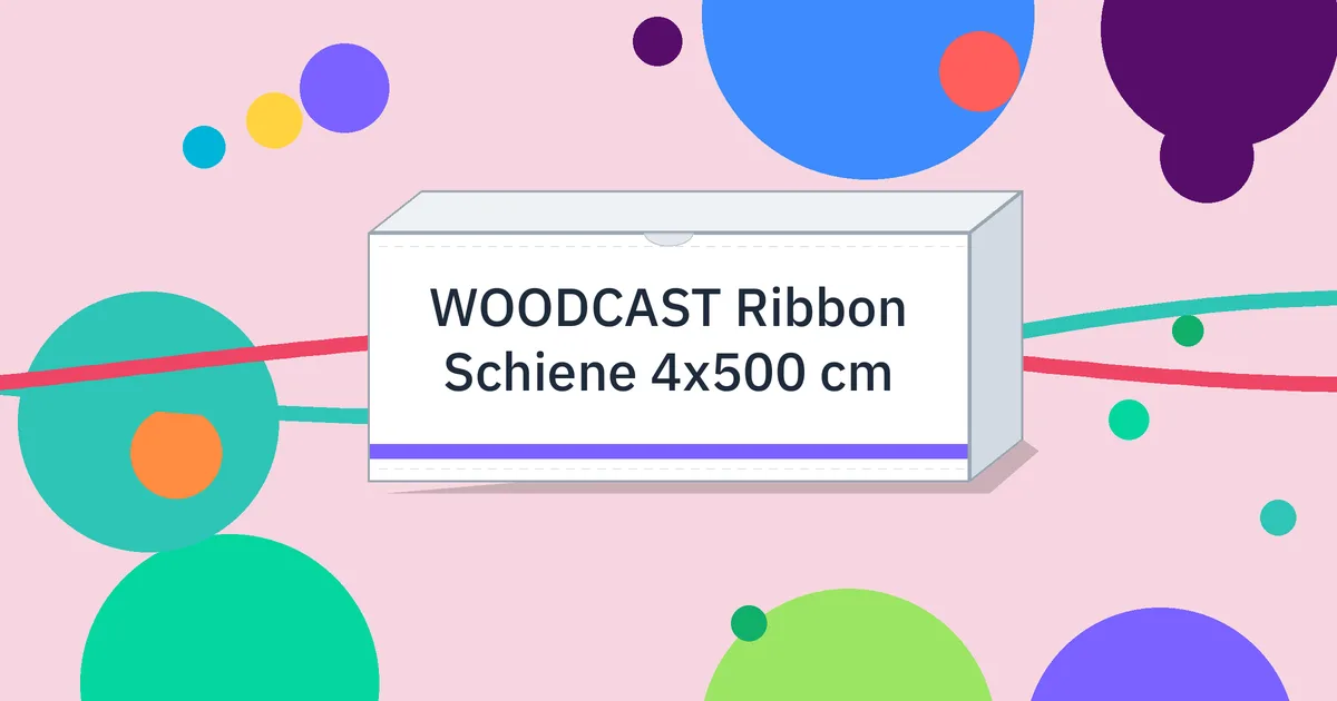 Symbolbild: Packung mit der Aufschrift WOODCAST Ribbon Schiene 4x500 cm (PZN 03639027) – Verfügbarkeit und Bezug in Apotheken in Frankfurt am Main