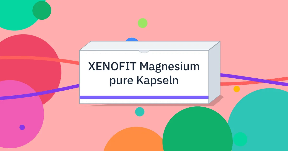 Symbolbild: Packung mit der Aufschrift XENOFIT Magnesium pure Kapseln (PZN 15319658) – Verfügbarkeit und Bezug in Apotheken in Frankfurt am Main
