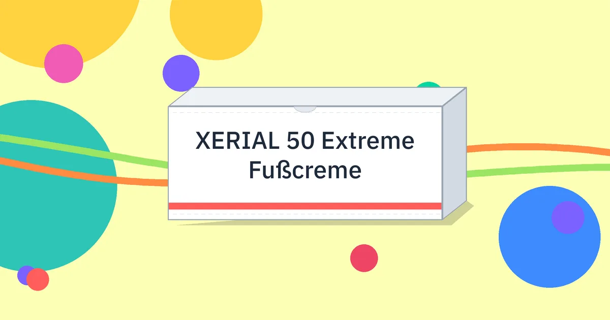 Symbolbild: Packung mit der Aufschrift XERIAL 50 Extreme Fußcreme (PZN 20788786) – Verfügbarkeit und Bezug in Apotheken in Frankfurt am Main
