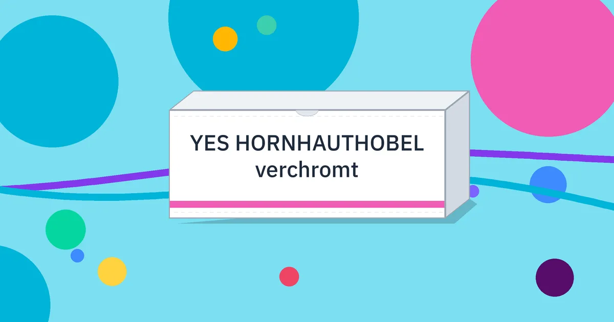 Symbolbild: Packung mit der Aufschrift YES HORNHAUTHOBEL verchromt (PZN 14220567) – Verfügbarkeit und Bezug in Apotheken in Frankfurt am Main