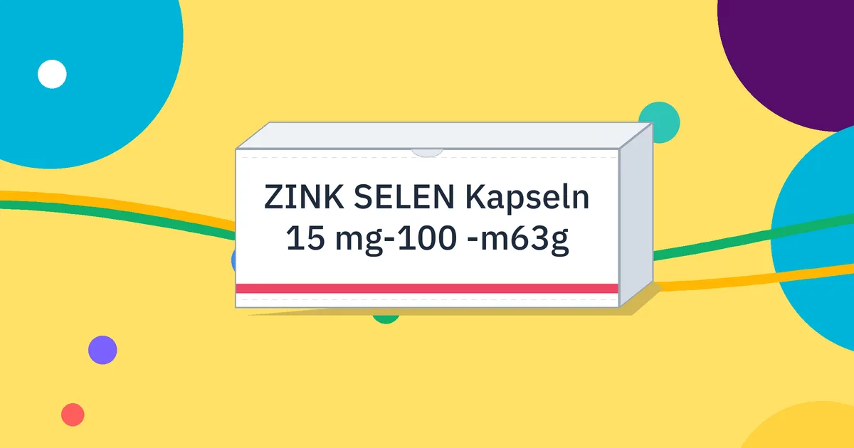 Symbolbild: Packung mit der Aufschrift ZINK SELEN Kapseln 15 mg-100 -m63g (PZN 07518160) – Verfügbarkeit und Bezug in Apotheken in Frankfurt am Main