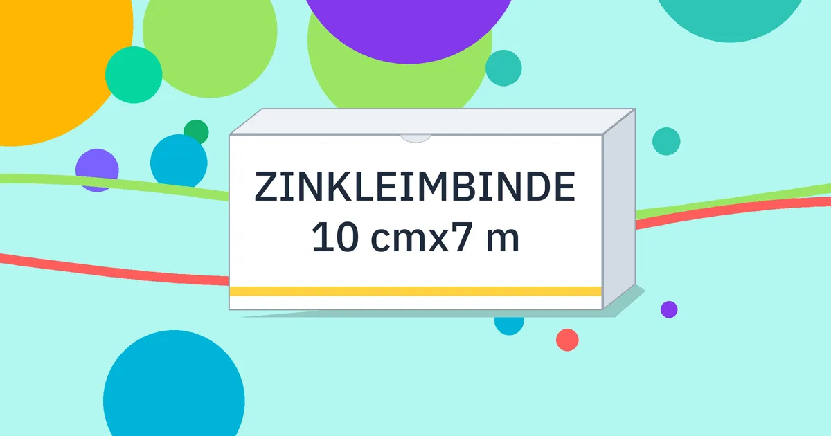 Symbolbild: Packung mit der Aufschrift ZINKLEIMBINDE 10 cmx7 m (PZN 01464871) – Verfügbarkeit und Bezug in Apotheken in Frankfurt am Main