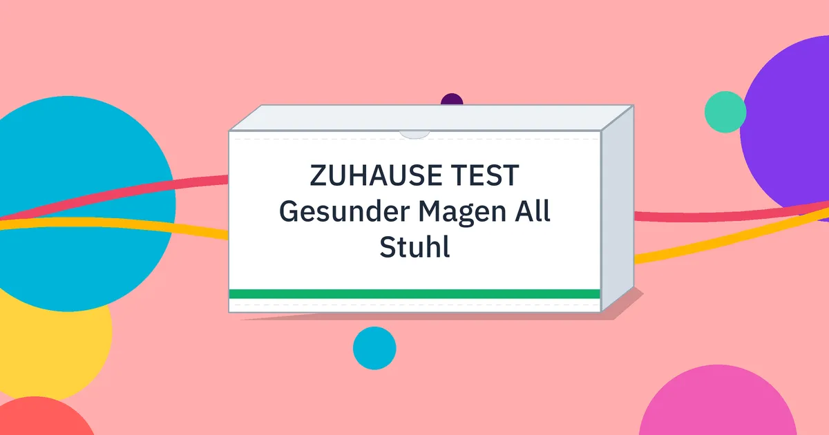 Symbolbild: Packung mit der Aufschrift ZUHAUSE TEST Gesunder Magen All Stuhl (PZN 19411332) – Verfügbarkeit und Bezug in Apotheken in Frankfurt am Main