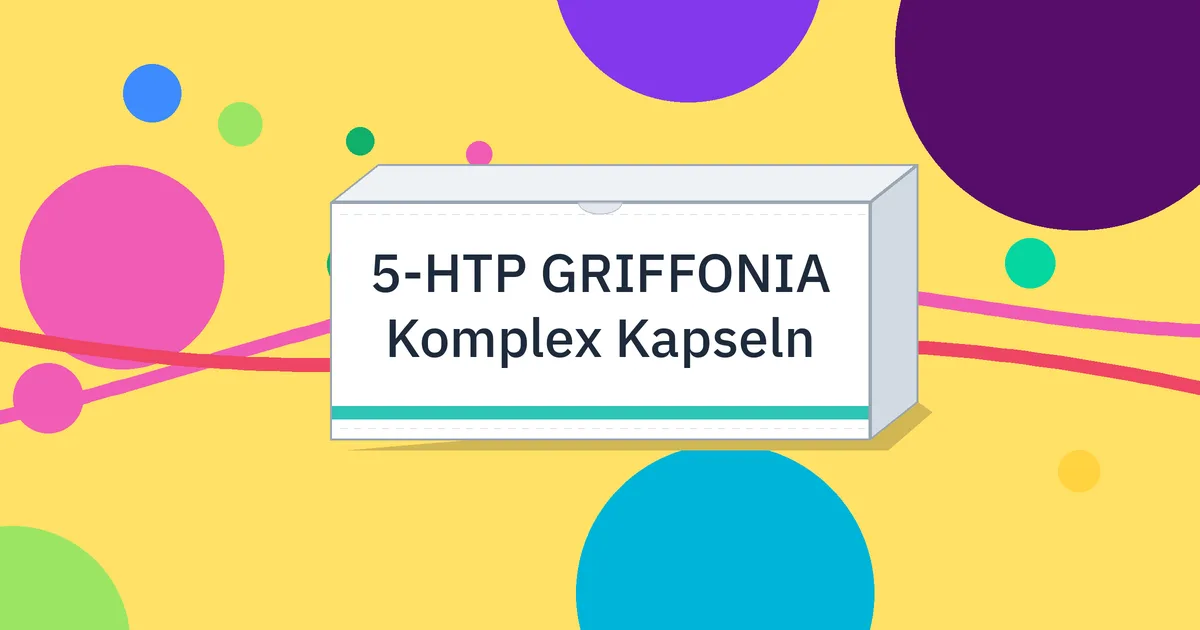 Symbolbild: Packung mit der Aufschrift 5-HTP GRIFFONIA Komplex Kapseln (PZN 20051005) – Verfügbarkeit und Bezug in Apotheken in Frankfurt am Main