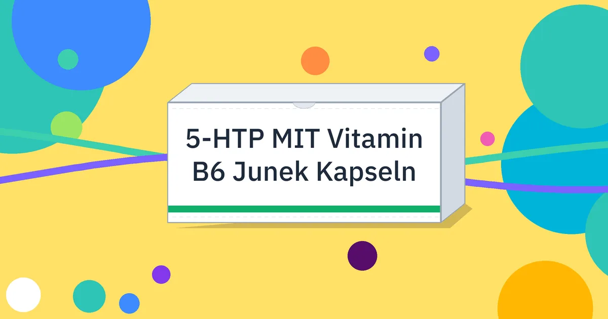 Symbolbild: Packung mit der Aufschrift 5-HTP MIT Vitamin B6 Junek Kapseln (PZN 17824202) – Verfügbarkeit und Bezug in Apotheken in Frankfurt am Main