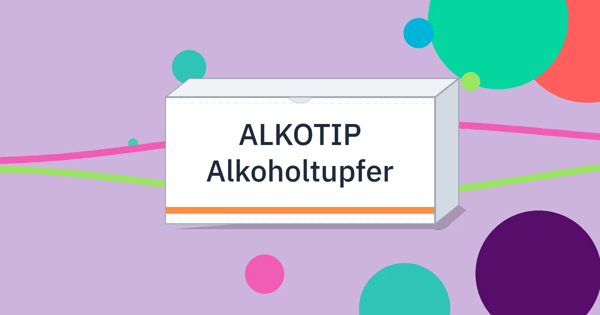 Symbolbild: Packung mit der Aufschrift ALKOTIP Alkoholtupfer (PZN 09782470) – Verfügbarkeit und Bezug in Apotheken in Frankfurt am Main