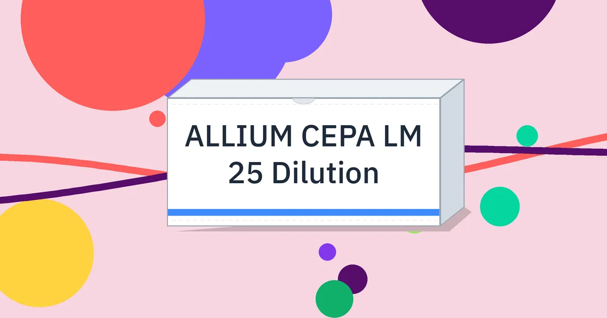Symbolbild: Packung mit der Aufschrift ALLIUM CEPA LM 25 Dilution (PZN 12756795) – Verfügbarkeit und Bezug in Apotheken in Frankfurt am Main