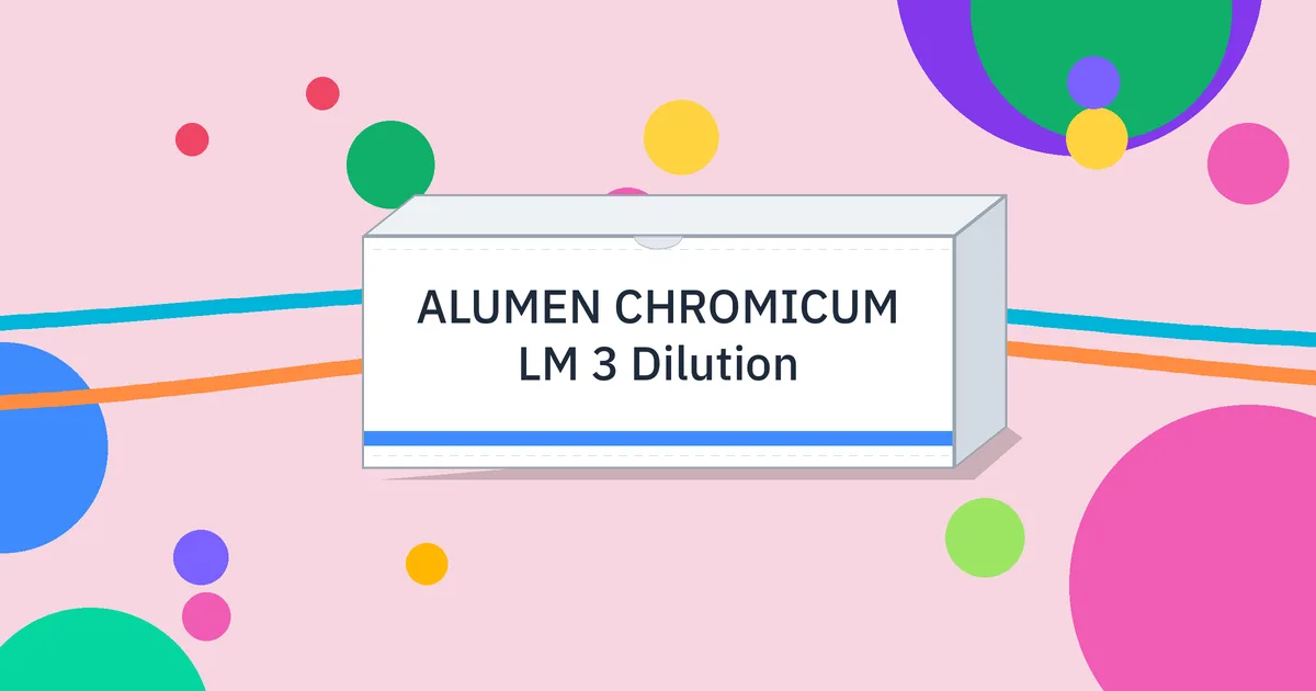 Symbolbild: Packung mit der Aufschrift ALUMEN CHROMICUM LM 3 Dilution (PZN 13315662) – Verfügbarkeit und Bezug in Apotheken in Frankfurt am Main