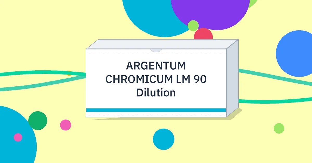 Symbolbild: Packung mit der Aufschrift ARGENTUM CHROMICUM LM 90 Dilution (PZN 13390008) – Verfügbarkeit und Bezug in Apotheken in Frankfurt am Main