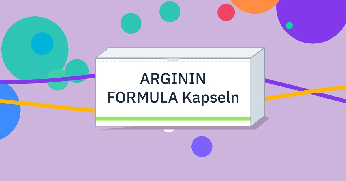 Symbolbild: Packung mit der Aufschrift ARGININ FORMULA Kapseln (PZN 10996667) – Verfügbarkeit und Bezug in Apotheken in Frankfurt am Main