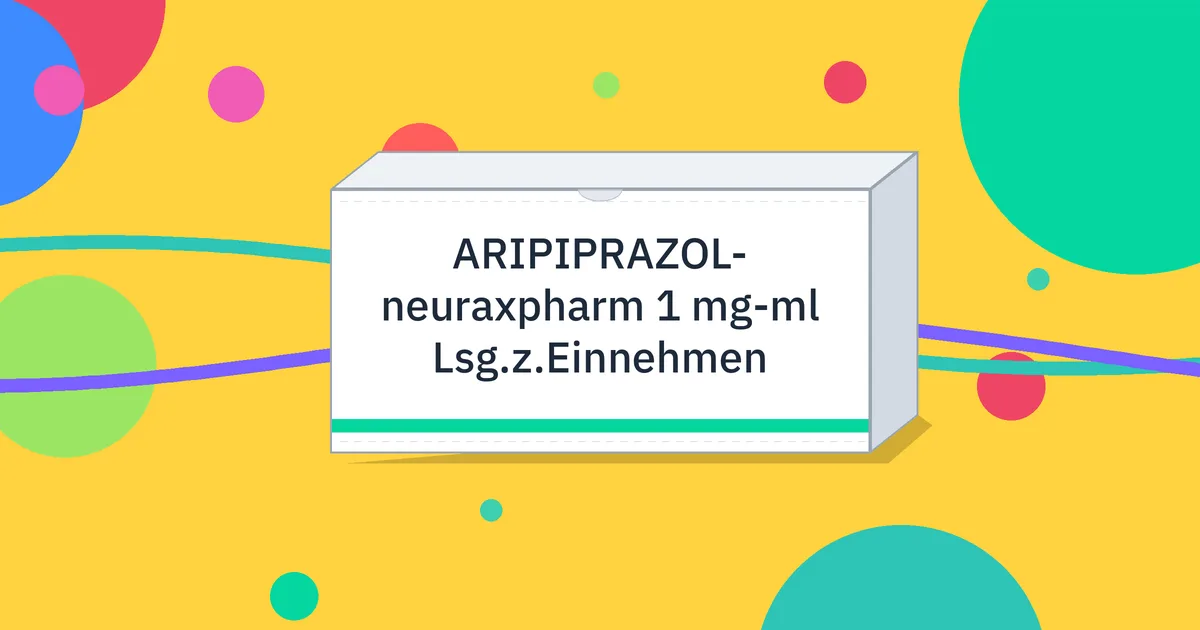 Symbolbild: Packung mit der Aufschrift ARIPIPRAZOL-neuraxpharm 1 mg-ml Lsg.z.Einnehmen (PZN 11861892) – Verfügbarkeit und Bezug in Apotheken in Frankfurt am Main