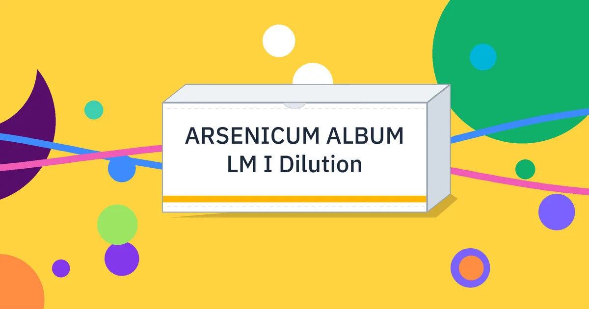 Symbolbild: Packung mit der Aufschrift ARSENICUM ALBUM LM I Dilution (PZN 07457932) – Verfügbarkeit und Bezug in Apotheken in Frankfurt am Main