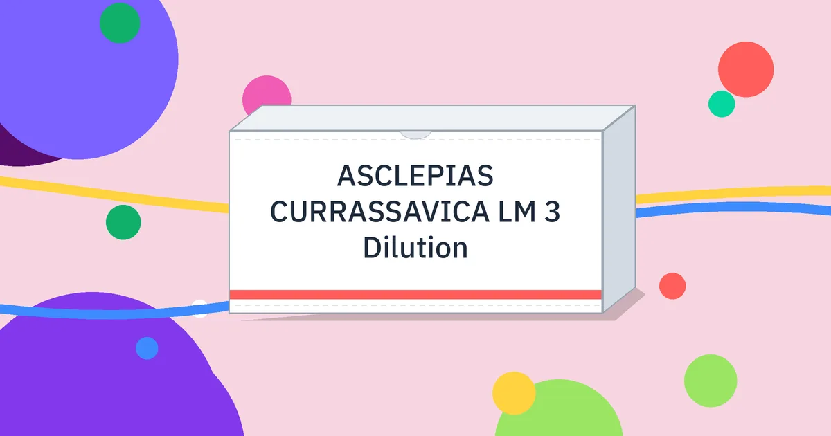 Symbolbild: Packung mit der Aufschrift ASCLEPIAS CURRASSAVICA LM 3 Dilution (PZN 13399854) – Verfügbarkeit und Bezug in Apotheken in Frankfurt am Main