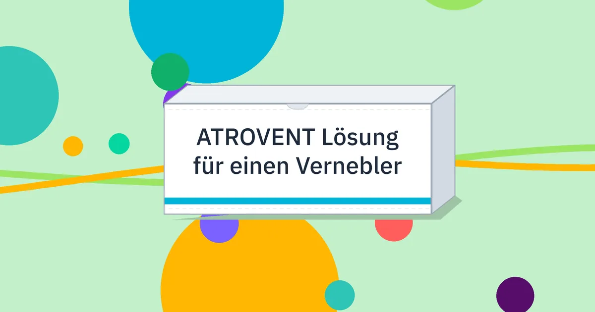 Symbolbild: Packung mit der Aufschrift ATROVENT Lösung für einen Vernebler (PZN 09736429) – Verfügbarkeit und Bezug in Apotheken in Frankfurt am Main