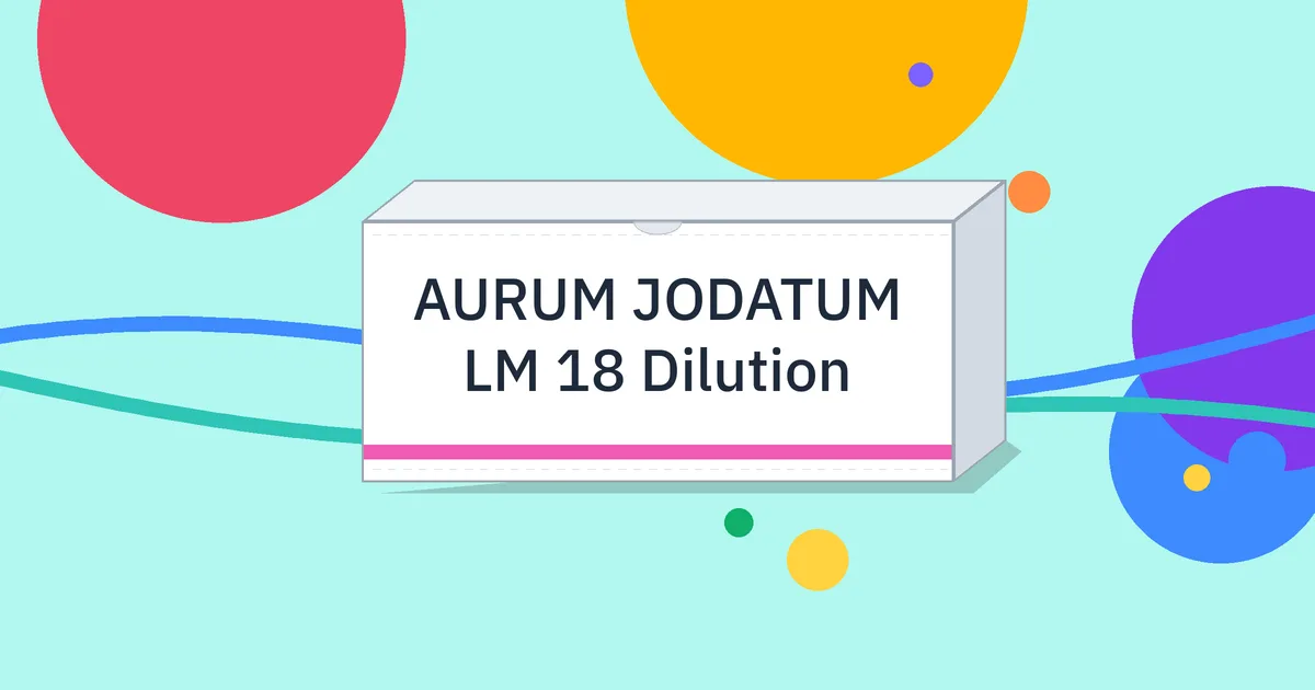 Symbolbild: Packung mit der Aufschrift AURUM JODATUM LM 18 Dilution (PZN 07539357) – Verfügbarkeit und Bezug in Apotheken in Frankfurt am Main