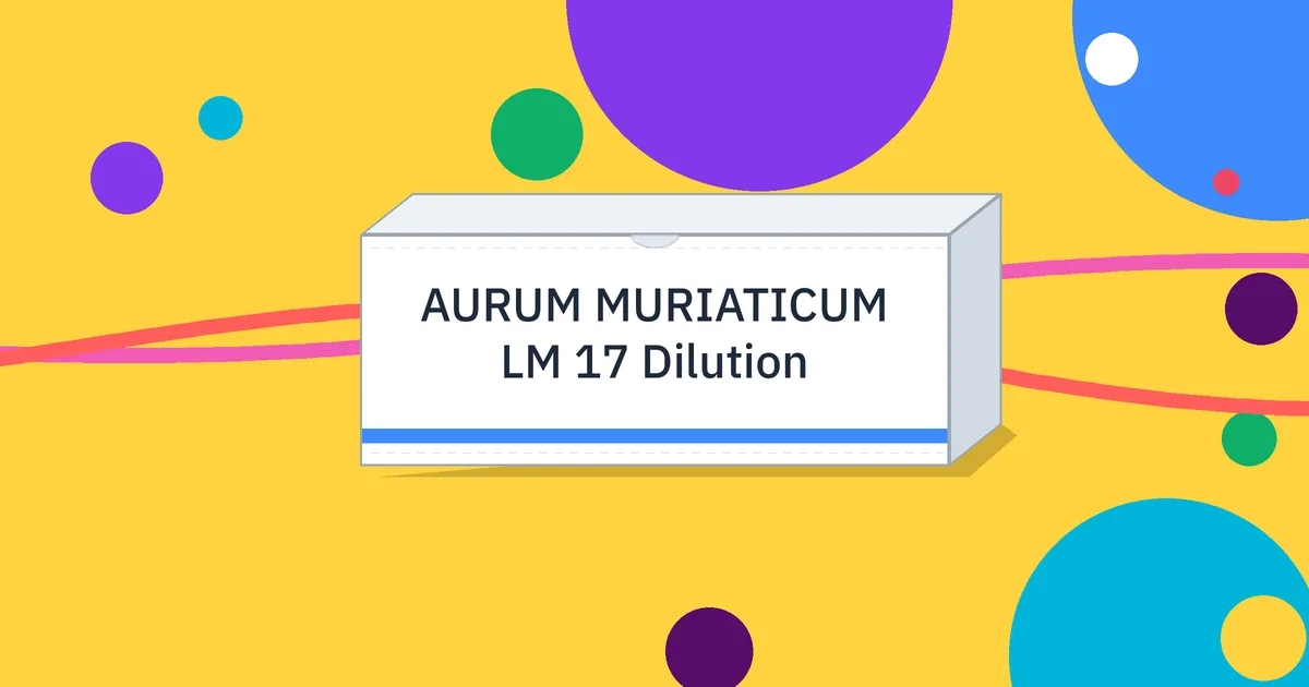 Symbolbild: Packung mit der Aufschrift AURUM MURIATICUM LM 17 Dilution (PZN 12785561) – Verfügbarkeit und Bezug in Apotheken in Frankfurt am Main