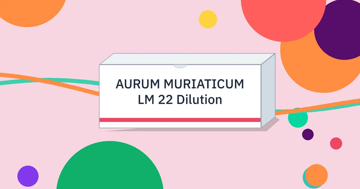 Symbolbild: Packung mit der Aufschrift AURUM MURIATICUM LM 22 Dilution (PZN 12785609) – Verfügbarkeit und Bezug in Apotheken in Frankfurt am Main