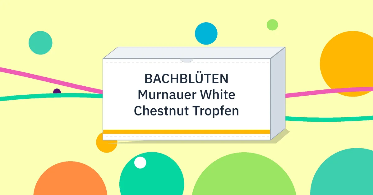 Symbolbild: Packung mit der Aufschrift BACHBLÜTEN Murnauer White Chestnut Tropfen (PZN 07752387) – Verfügbarkeit und Bezug in Apotheken in Frankfurt am Main