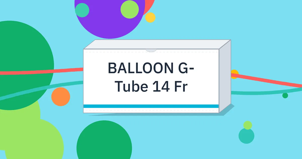 Symbolbild: Packung mit der Aufschrift BALLOON G-Tube 14 Fr (PZN 14346328) – Verfügbarkeit und Bezug in Apotheken in Frankfurt am Main