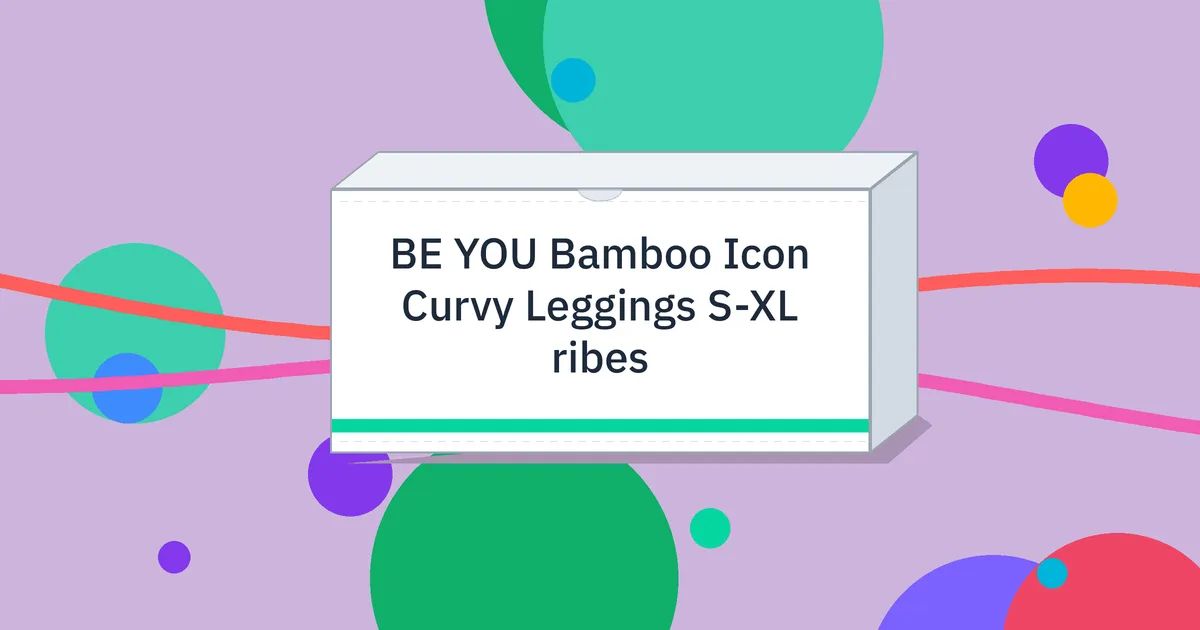 Symbolbild: Packung mit der Aufschrift BE YOU Bamboo Icon Curvy Leggings S-XL ribes (PZN 20289511) – Verfügbarkeit und Bezug in Apotheken in Frankfurt am Main