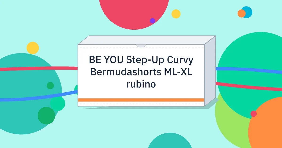 Symbolbild: Packung mit der Aufschrift BE YOU Step-Up Curvy Bermudashorts ML-XL rubino (PZN 20719590) – Verfügbarkeit und Bezug in Apotheken in Frankfurt am Main