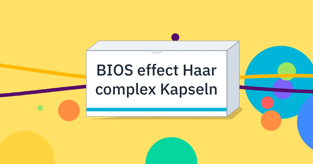 Symbolbild: Packung mit der Aufschrift BIOS effect Haar complex Kapseln (PZN 10276335) – Verfügbarkeit und Bezug in Apotheken in Frankfurt am Main