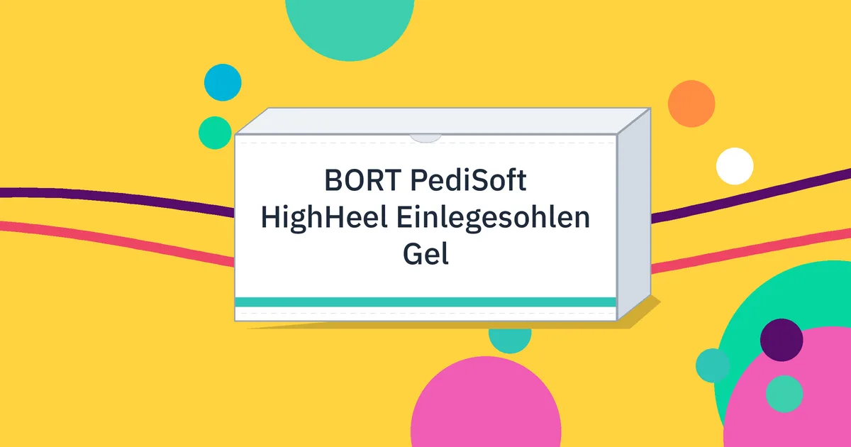 Symbolbild: Packung mit der Aufschrift BORT PediSoft HighHeel Einlegesohlen Gel (PZN 12574309) – Verfügbarkeit und Bezug in Apotheken in Frankfurt am Main
