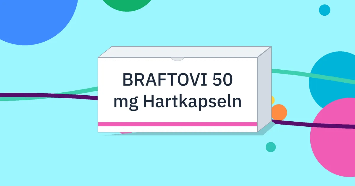 Symbolbild: Packung mit der Aufschrift BRAFTOVI 50 mg Hartkapseln (PZN 14275924) – Verfügbarkeit und Bezug in Apotheken in Frankfurt am Main