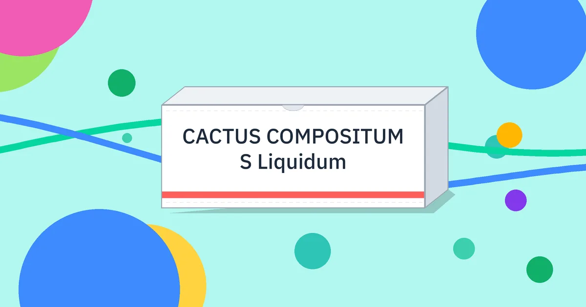 Symbolbild: Packung mit der Aufschrift CACTUS COMPOSITUM S Liquidum (PZN 04562172) – Verfügbarkeit und Bezug in Apotheken in Frankfurt am Main