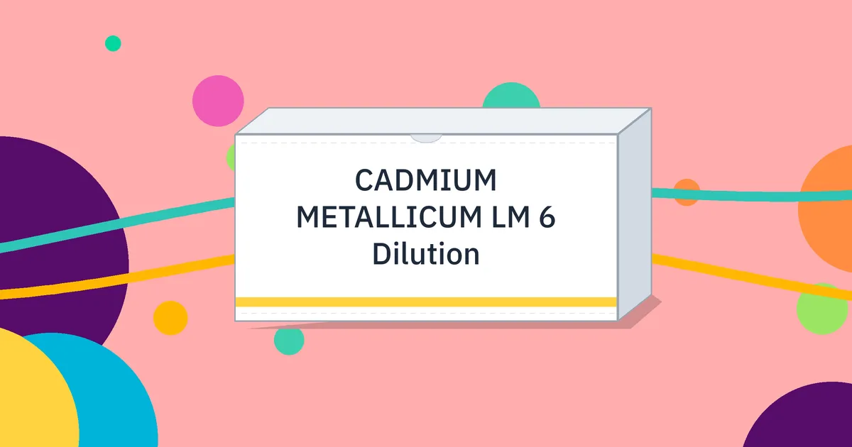 Symbolbild: Packung mit der Aufschrift CADMIUM METALLICUM LM 6 Dilution (PZN 13400043) – Verfügbarkeit und Bezug in Apotheken in Frankfurt am Main