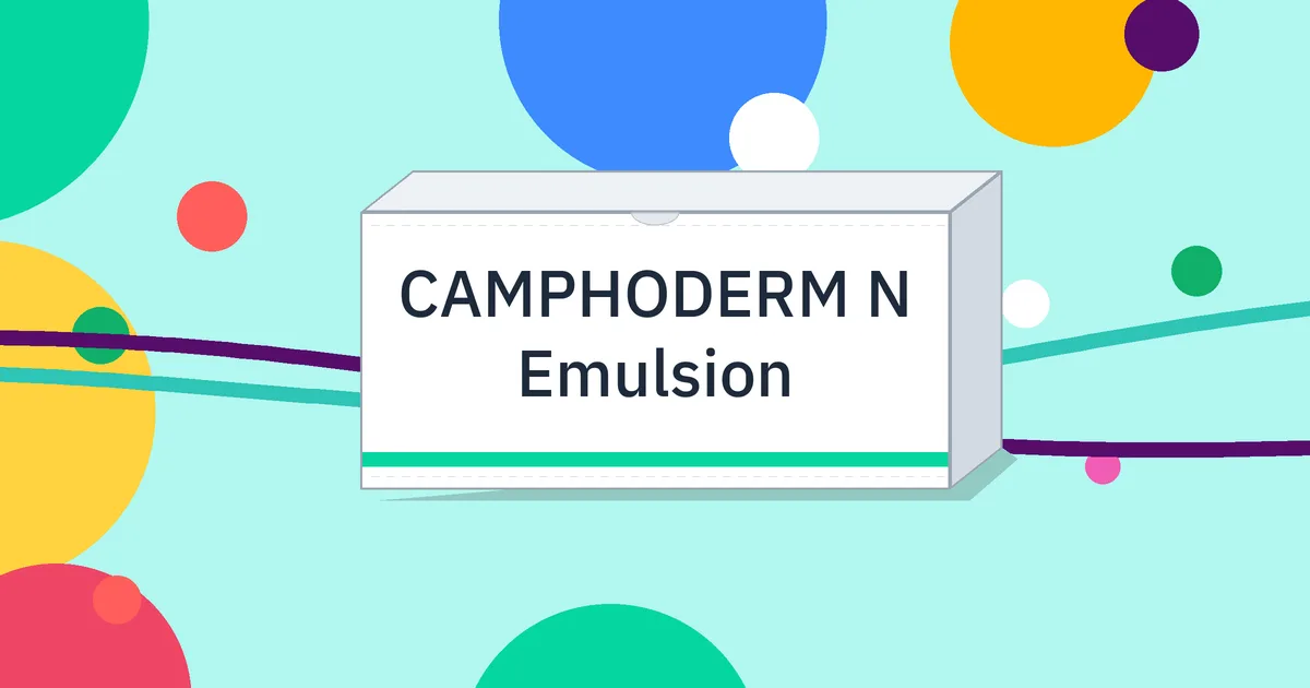 Symbolbild: Packung mit der Aufschrift CAMPHODERM N Emulsion (PZN 07211036) – Verfügbarkeit und Bezug in Apotheken in Frankfurt am Main