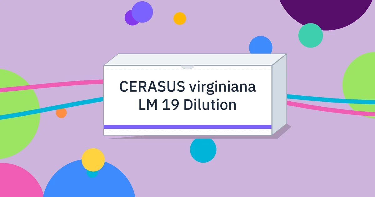 Symbolbild: Packung mit der Aufschrift CERASUS virginiana LM 19 Dilution (PZN 13436727) – Verfügbarkeit und Bezug in Apotheken in Frankfurt am Main