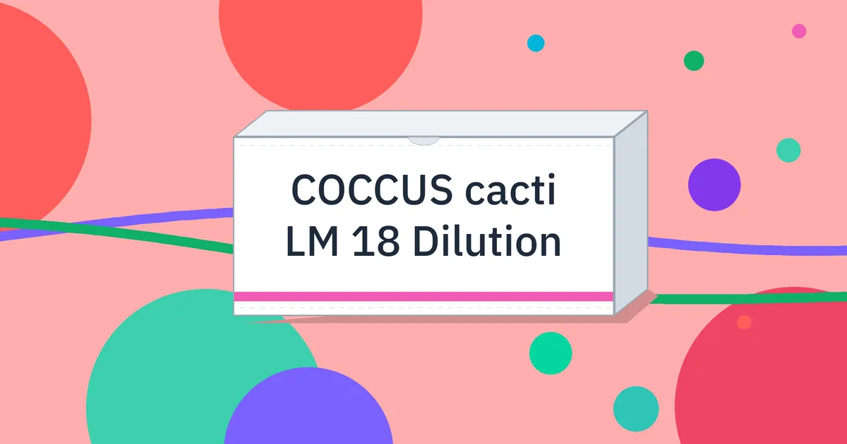 Symbolbild: Packung mit der Aufschrift COCCUS cacti LM 18 Dilution (PZN 01610350) – Verfügbarkeit und Bezug in Apotheken in Frankfurt am Main
