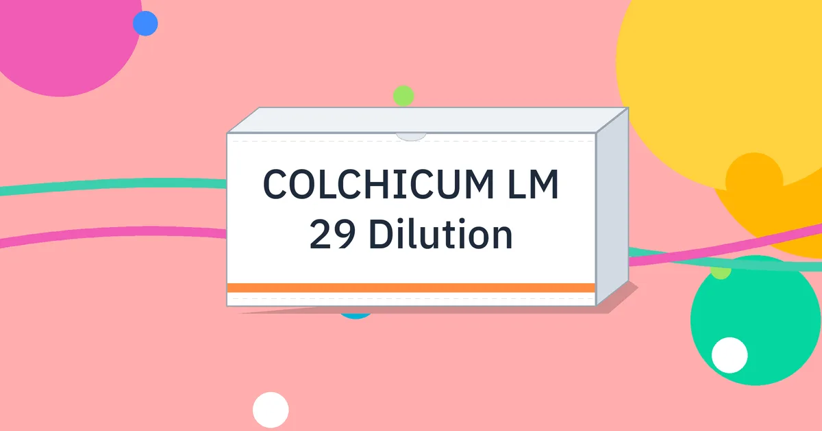 Symbolbild: Packung mit der Aufschrift COLCHICUM LM 29 Dilution (PZN 12832421) – Verfügbarkeit und Bezug in Apotheken in Frankfurt am Main