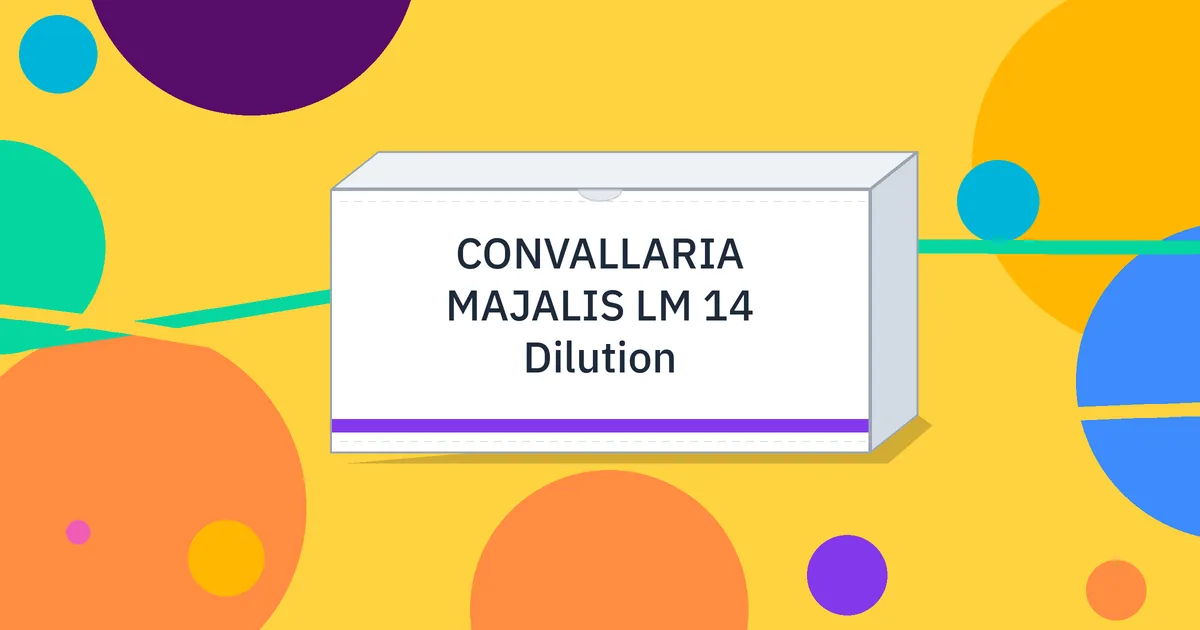 Symbolbild: Packung mit der Aufschrift CONVALLARIA MAJALIS LM 14 Dilution (PZN 12833521) – Verfügbarkeit und Bezug in Apotheken in Frankfurt am Main